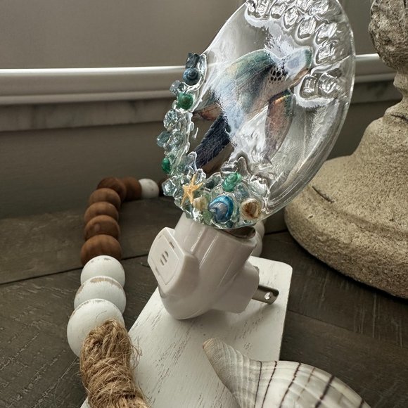 Downen Florida Designs | Accents | Coastal Sea Turtle Night Light Sea ...